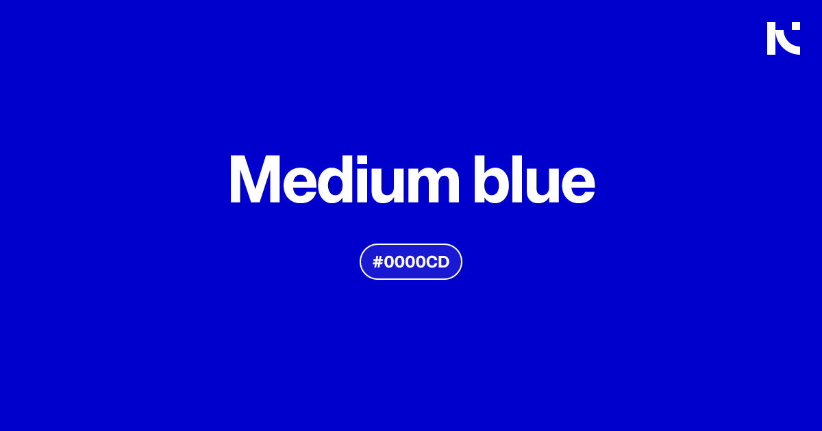 Medium blue | color meaning, hex code, palettes, images