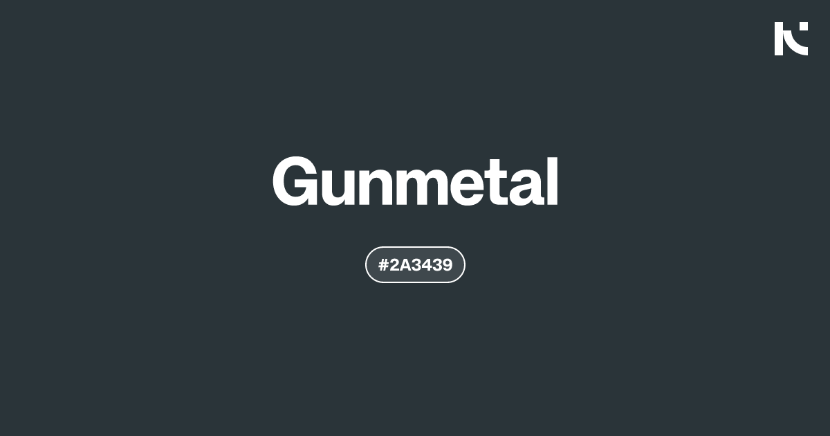 Gunmetal | color meaning, hex code, palettes, images