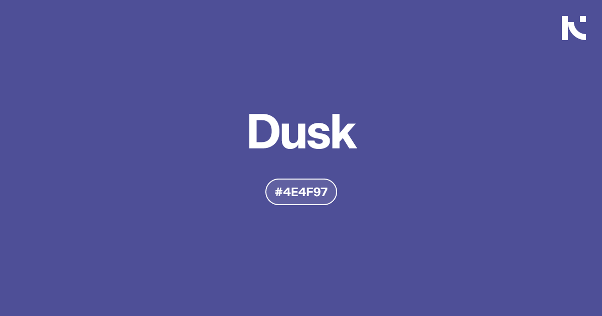 Dusk | color meaning, hex code, palettes, images