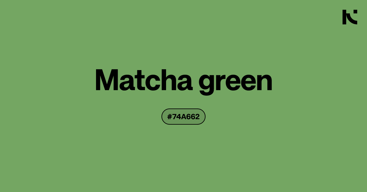 Matcha green | color meaning, hex code, palettes, images