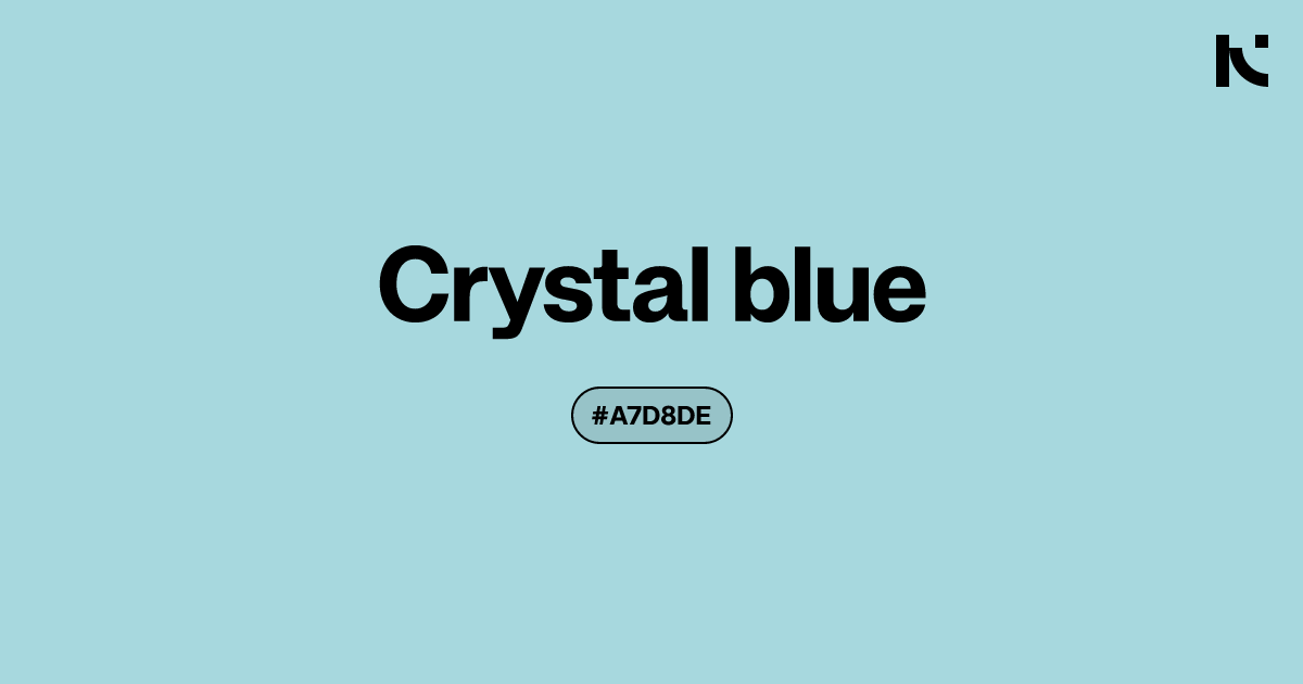 Crystal blue | color meaning, hex code, palettes, images