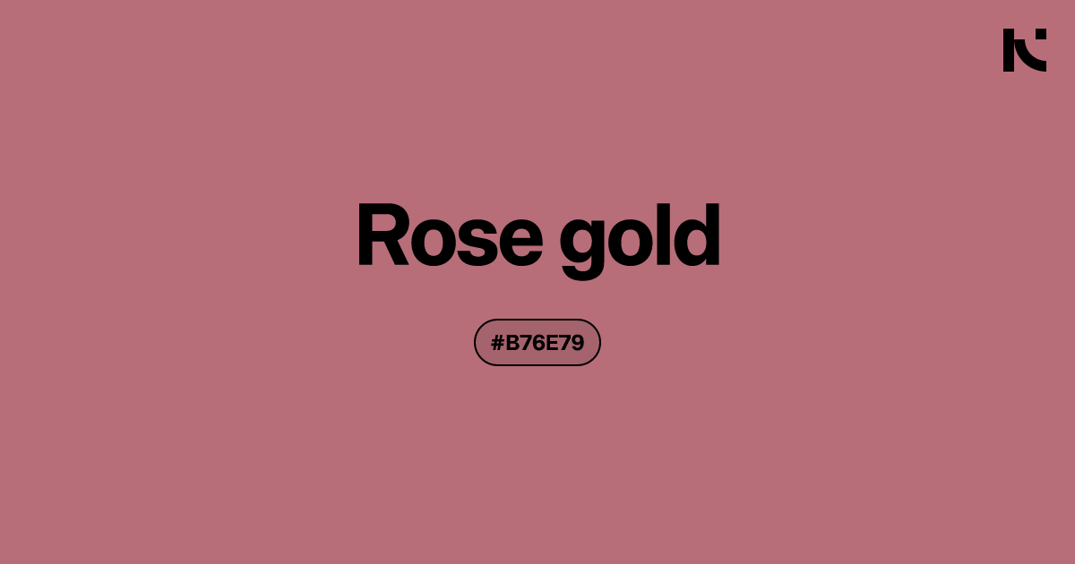 Rose gold | color meaning, hex code, palettes, images
