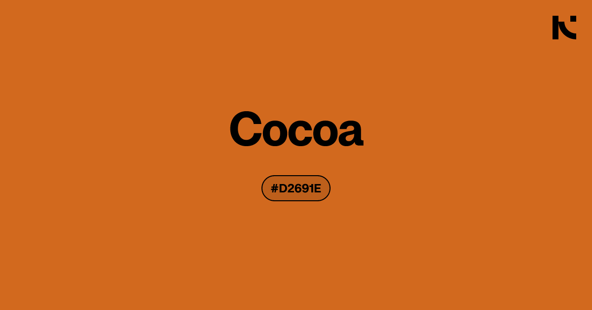 Cocoa | color meaning, hex code, palettes, images