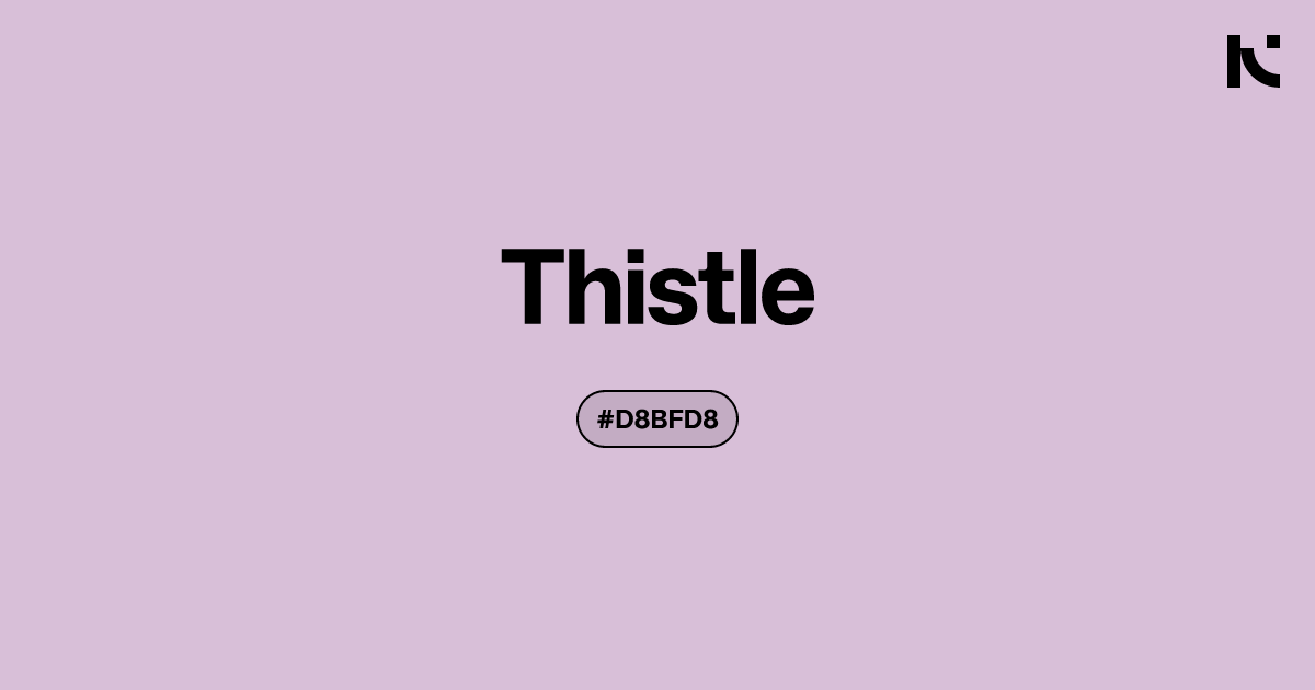 Thistle | color meaning, hex code, palettes, images