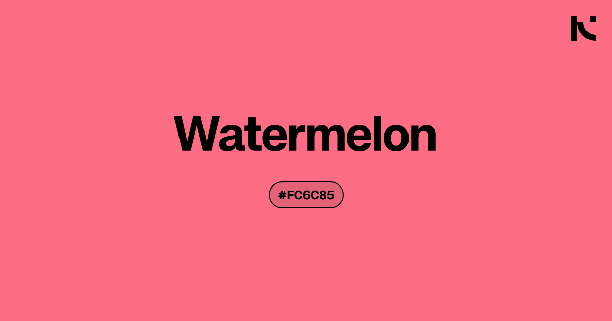 Watermelon | color meaning, hex code, palettes, images