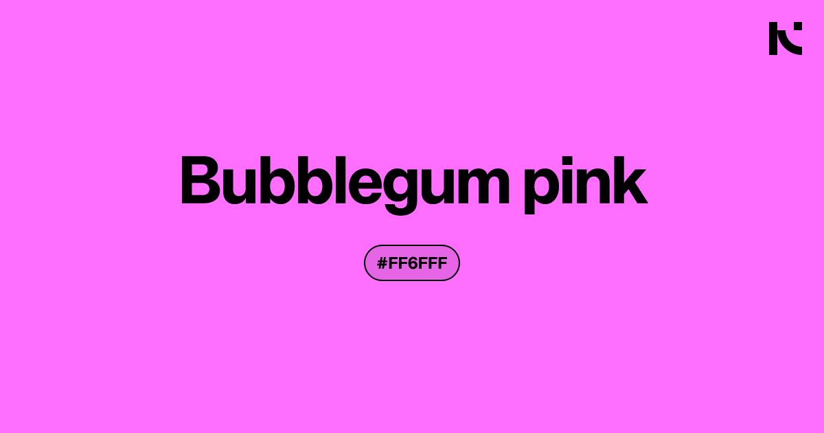 Bubblegum pink | color meaning, hex code, palettes, images